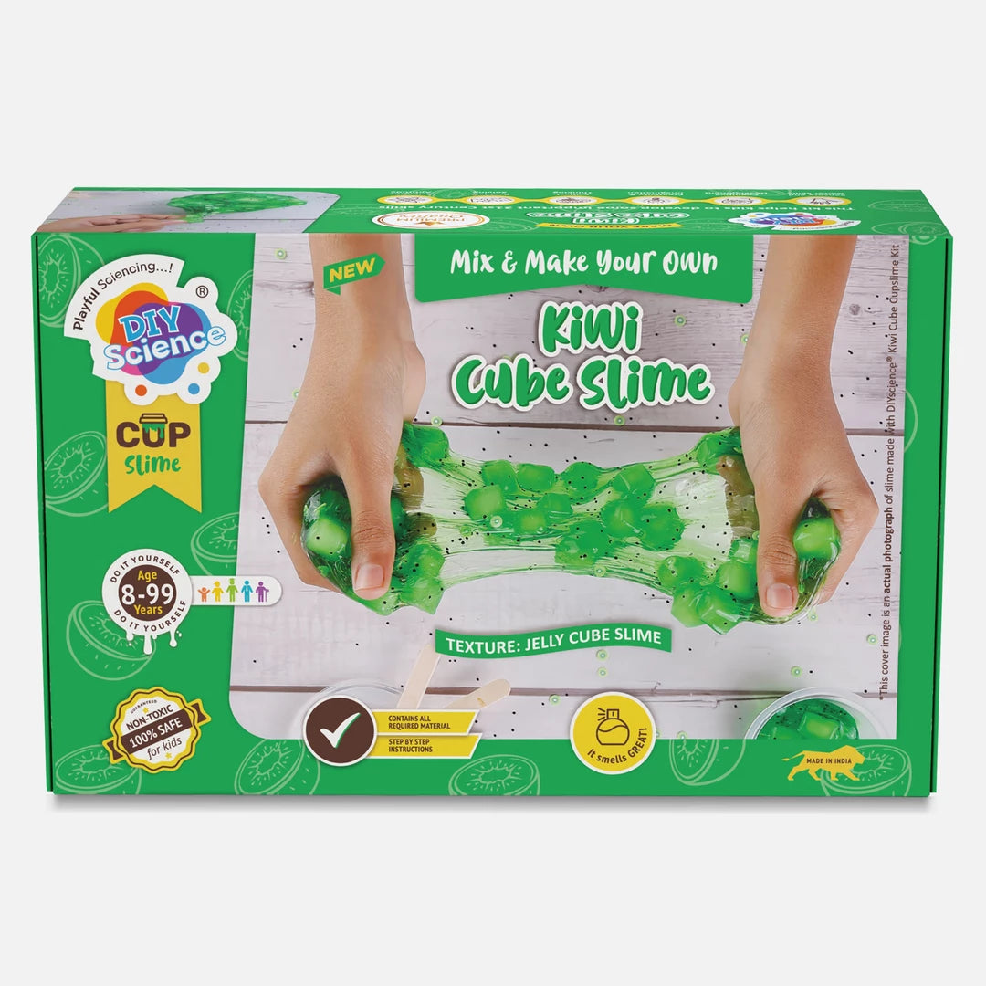 DIYScience® Kiwi Cube Slime Kit - Stretchy & Scented Fun – FundooLabs