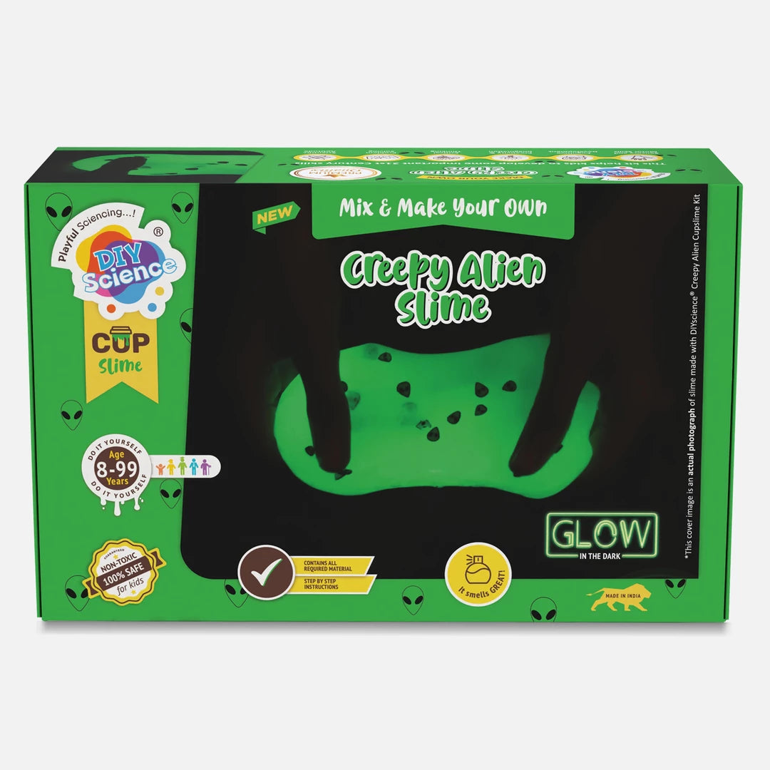 Creepy Alien Slime Kit - Glow-in-the-Dark DIY Fun! – FundooLabs