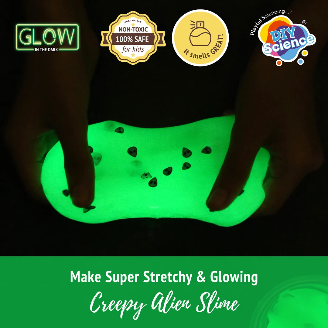 Creepy Alien Slime Kit - Glow-in-the-Dark DIY Fun! – FundooLabs