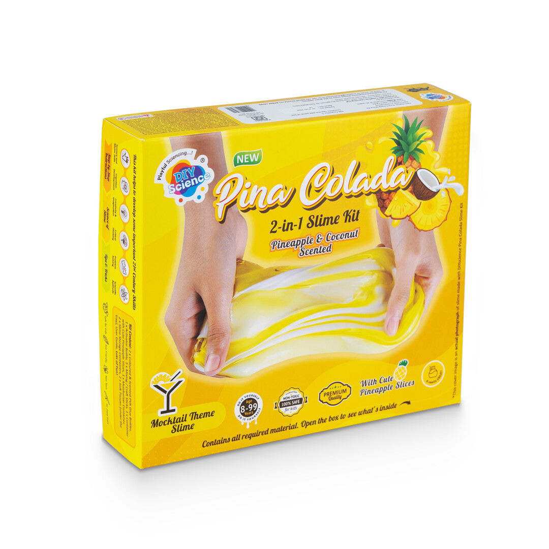 DIYScience® Pina Colada 2-in-1 Slime Kit | Tropical Fun – FundooLabs