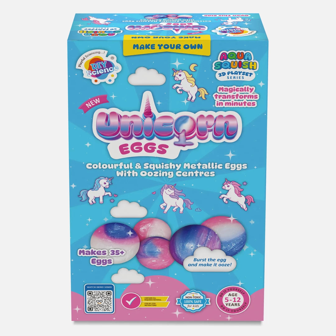 Create Magical 3D Unicorn Eggs – DIYScience® Aqua Squish Kit – FundooLabs