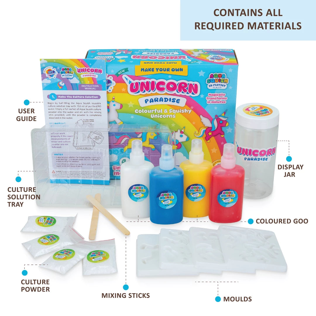 Create Magical 3D Unicorns with Aqua Squish Kit – FundooLabs